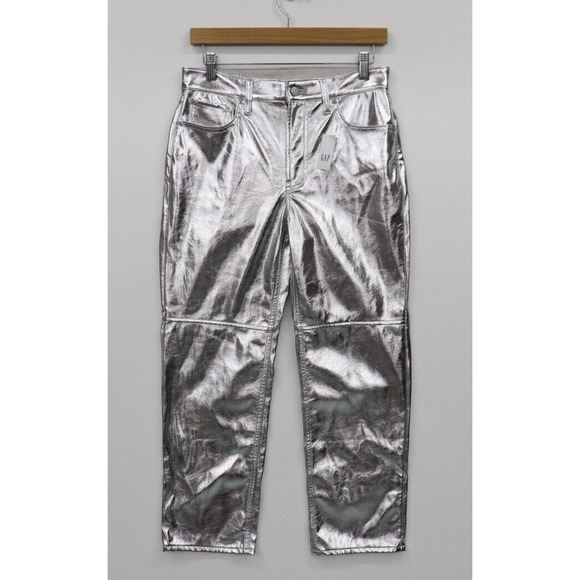 GAP | Pants & Jumpsuits | Nwt Gap High Rise Vegan Leather Cheeky ...